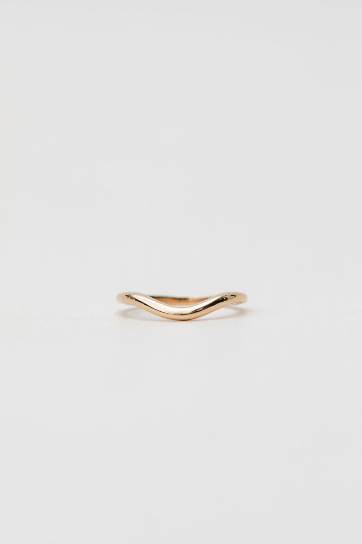 Gently Curved Wedding Ring for Engagement Rings – Harry & Co Jewellery